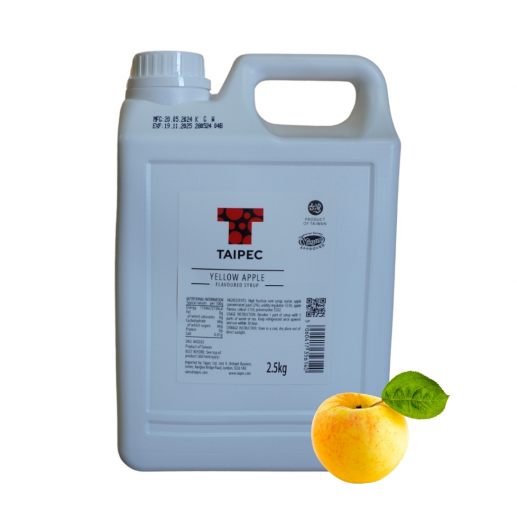 Apple Flavoured Syrup, 2.5kg - Single Unit - Taipec